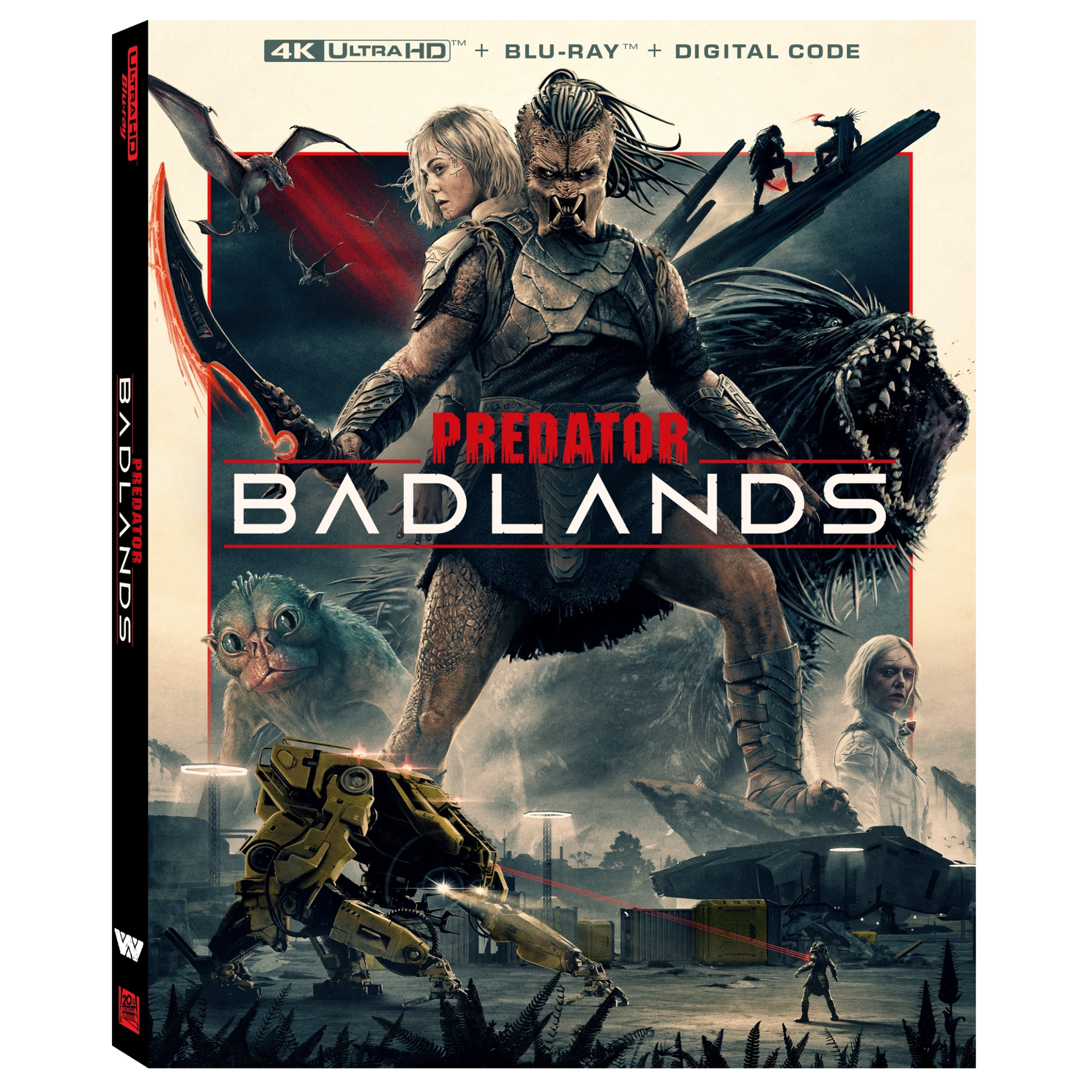 Predator: Badlands Pre-Order - 4K UHD + Blu-Ray + Digital with Slipcover