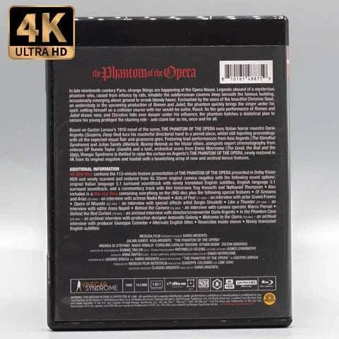 PRE-ORDER: The Phantom of the Opera 4K UHD + Blu-Ray w/ Limited Editio