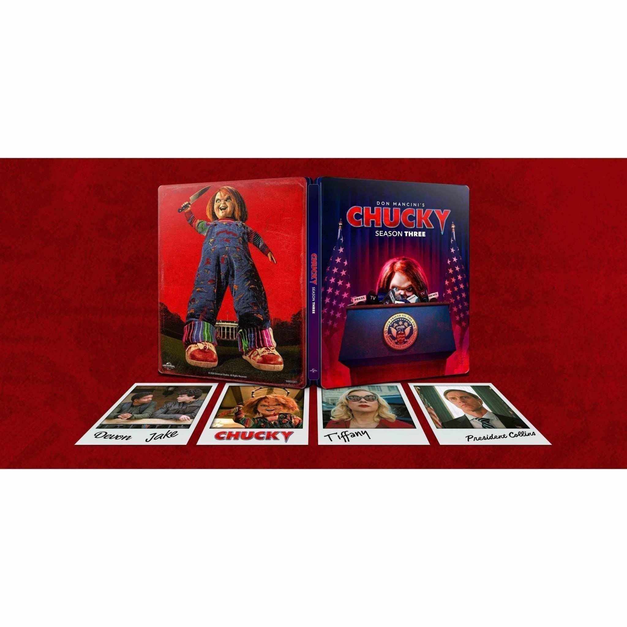 Chucky Season 3 Limited Edition Embossed Steelbook Blu-Ray (REGION FRE